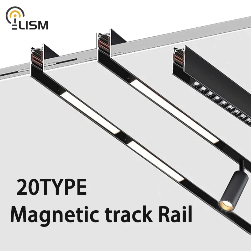 20Type Magnetic Track Light DC48V 1M/2M-Thick Thickened Aluminum Rail ...