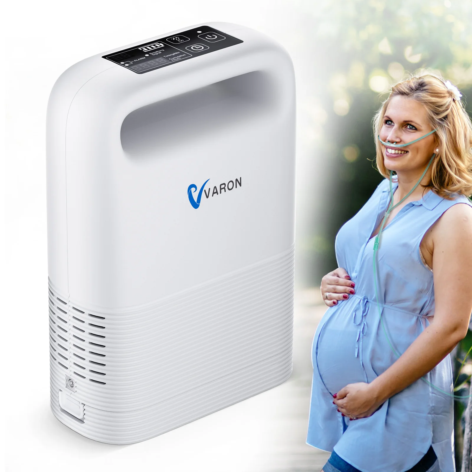 VARON NT-02 Portable Oxy-gen Concentrator 93±3% For Home Use 5L Pulse ...