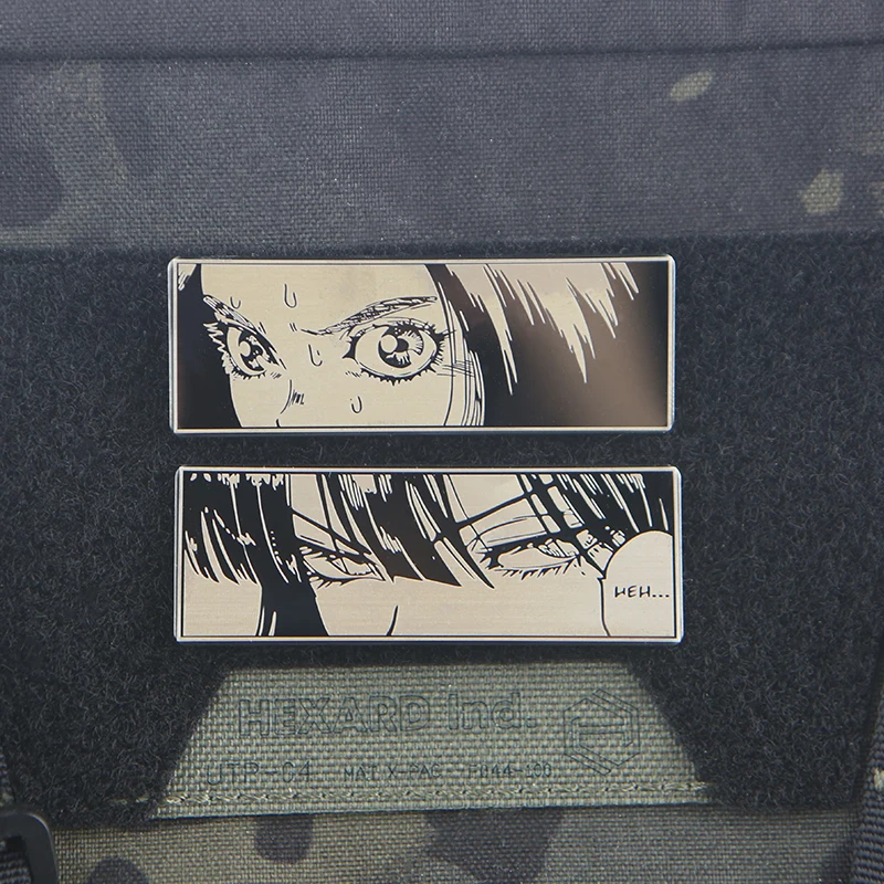 Quadratic Element Beautiful Girl Patch Cartoon Anime Eye Kill Metal ...