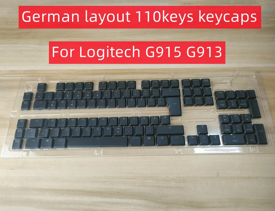 Green Keyboard 1 Set PBT PC Backlit Keycap For Logitech G813 G815 G913 ...
