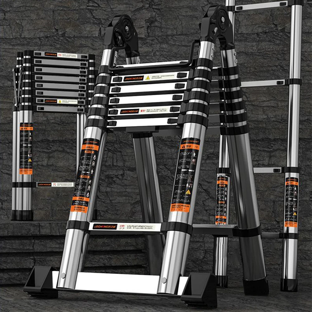 5-Step-Telescopic-Ladder-Folding-Step-Stool-Portable-Stepping-Stools ...