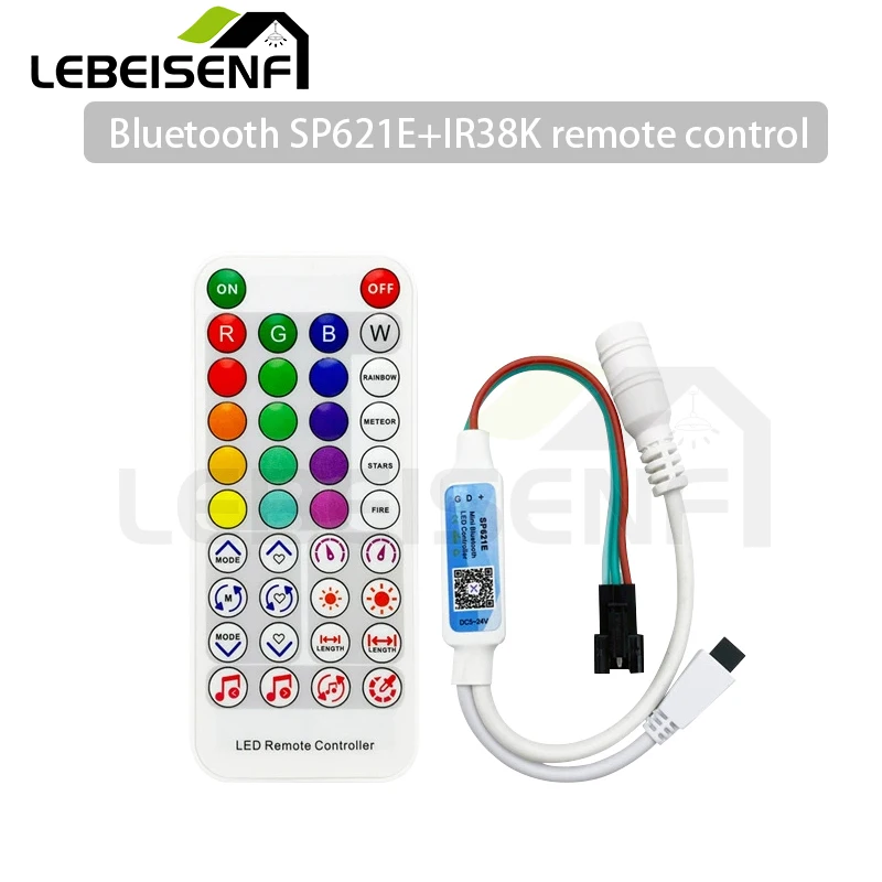 SP621E Mini Micro Bluetooth Music LED Controller .APP Bluetooth Magic ...