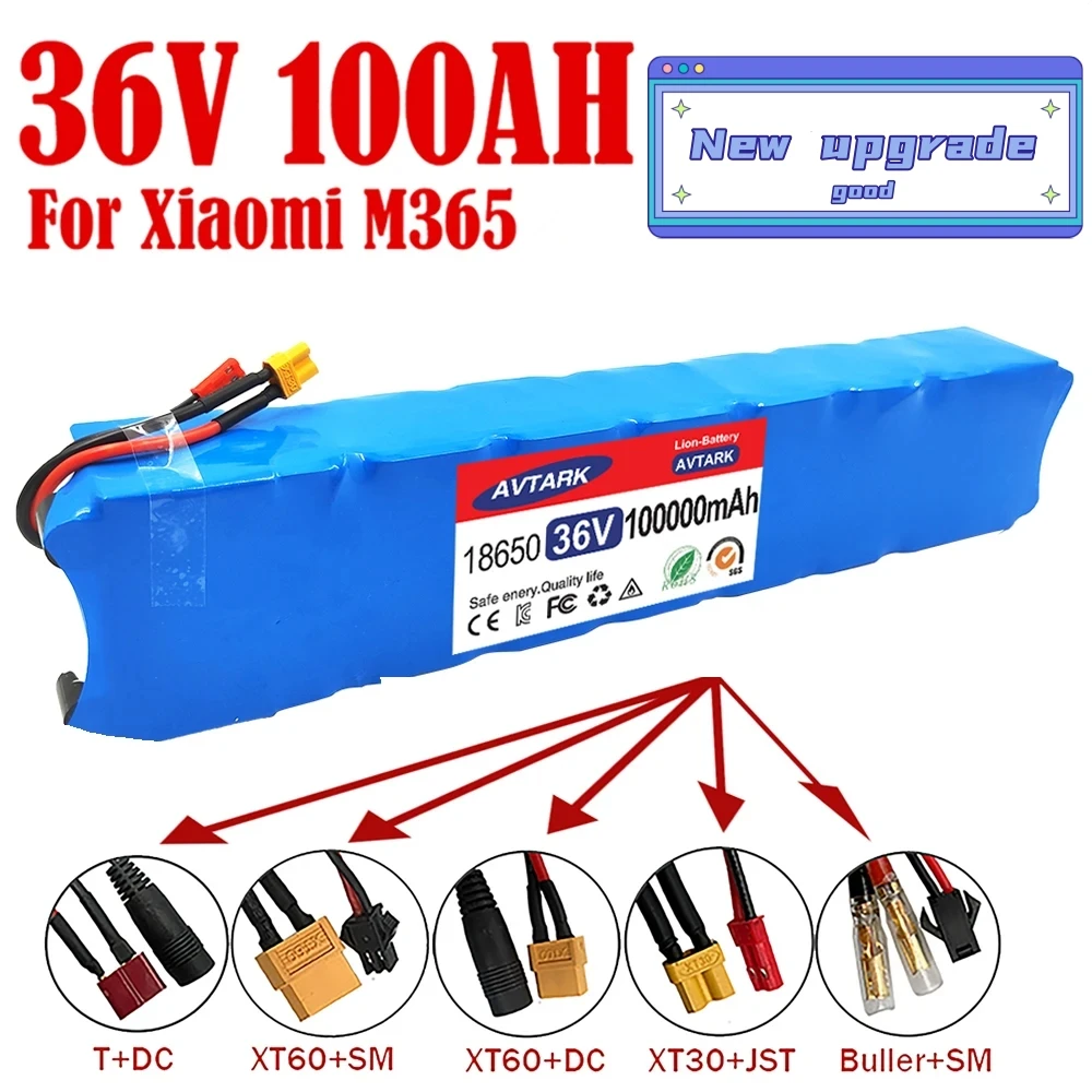 High-Power-36V-Lithium-Battery-Pack-Customized-Plug-100Ah-Upgraded-for ...