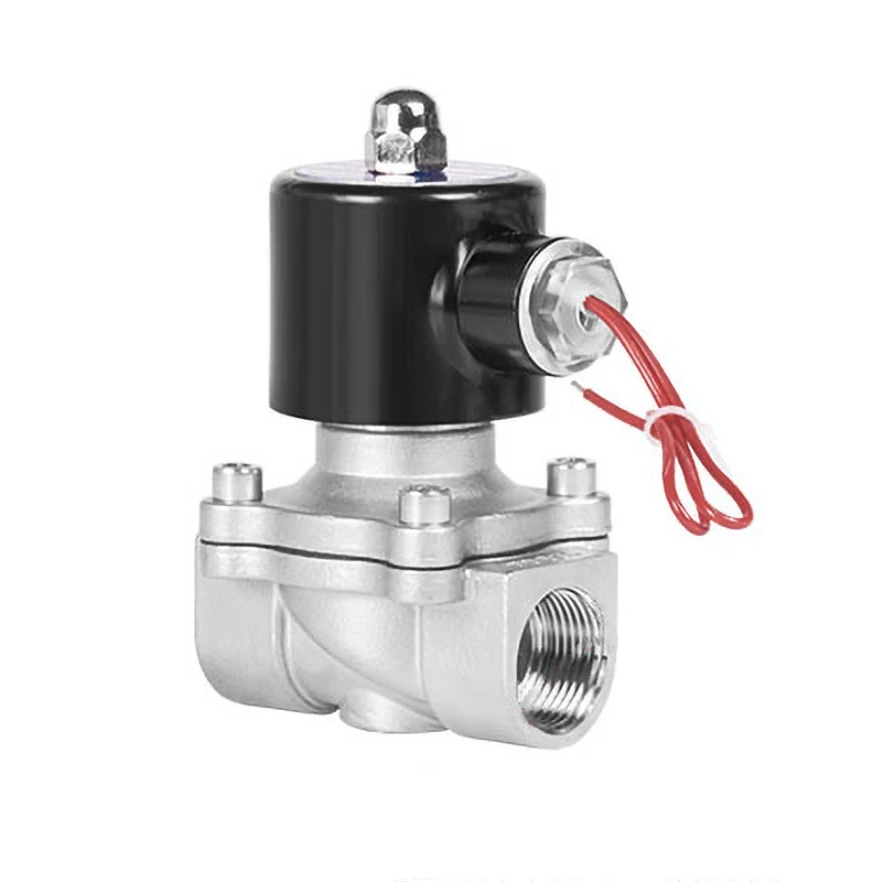 1/2'' Normally Closed Stainless Steel Solenoid Valve 24V 12V 220V 110V Water/Gas Solenoid Valves ...