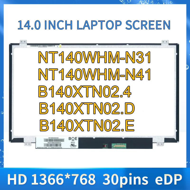 Pantalla-LCD-para-ordenador-port-til-NT140WHM-N31-B140XTN02-4-B140XTN02-D-B140XTN02-E-B140XTN03 ...