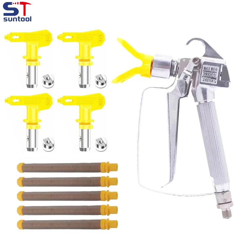 Suntool-High-Pressure-Airless-Paint-Spray-Gun-High-Pressure-3600-PSI ...