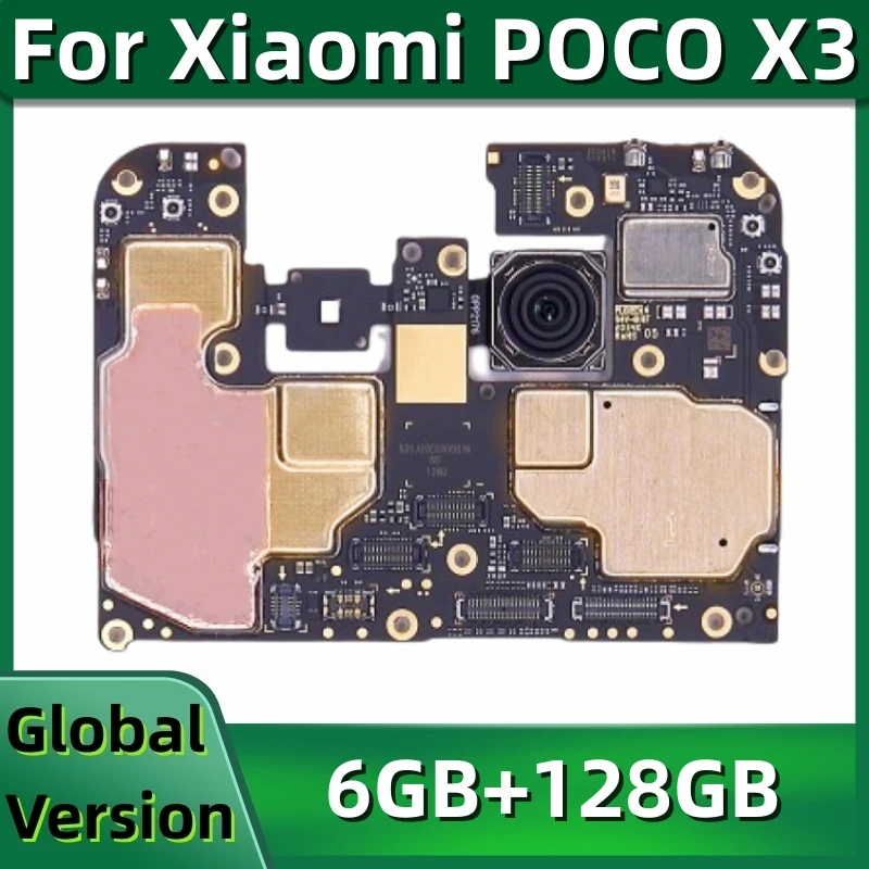 Motherboard-PCB-Module-for-Xiaomi-POCO-X3-Original-Mainboard-with ...