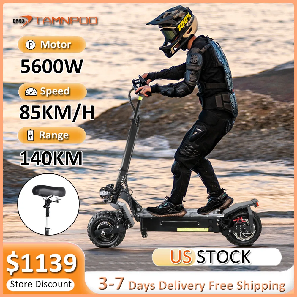 Electric-Scooter-with-Seat-5600W-Dual-Motor-60V-27AH-Battery-Top-Speed ...
