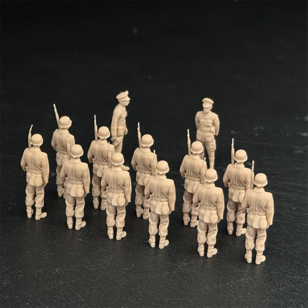 1/72 Scale German Officers Inspected the Soldiers 13 Figures Resin ...