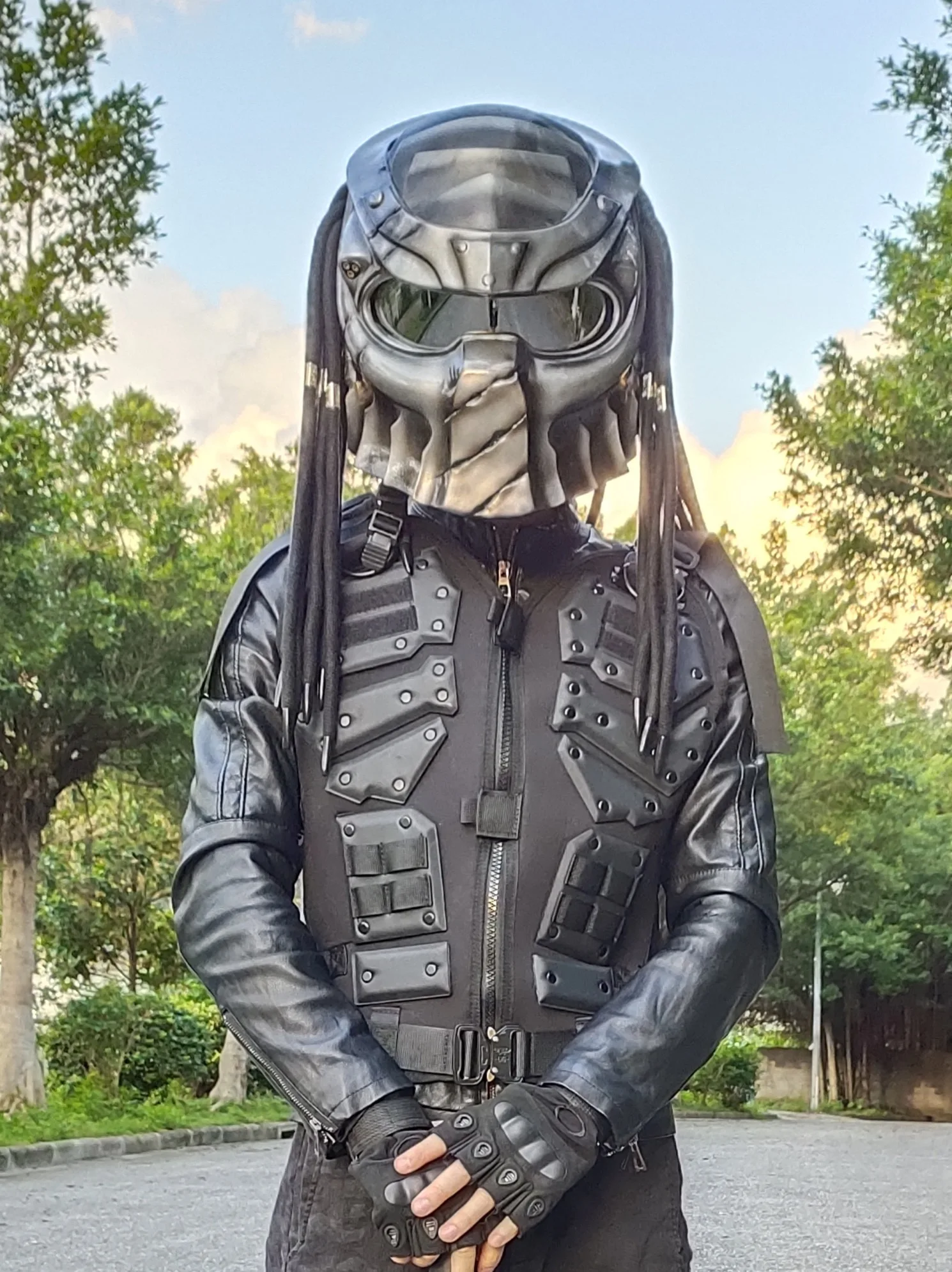 Alien Vs Predator Motorcycle Helmet