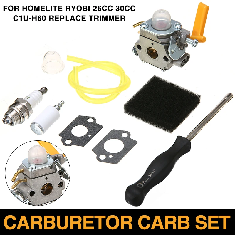 Auto Parts Carburetor Carb With Bulb Compatible Homelite Ryobi Zama C1u-h60 ※ラッピング