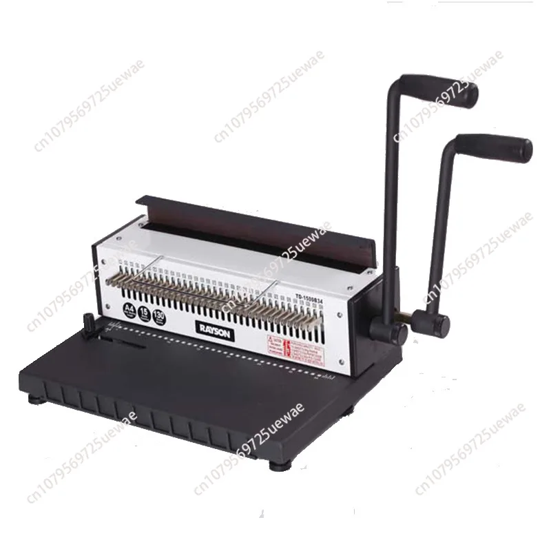 Manual-Spiral-Wire-Binding-Machine-Metal-34-Punching-Hole-Square-4-4mm ...