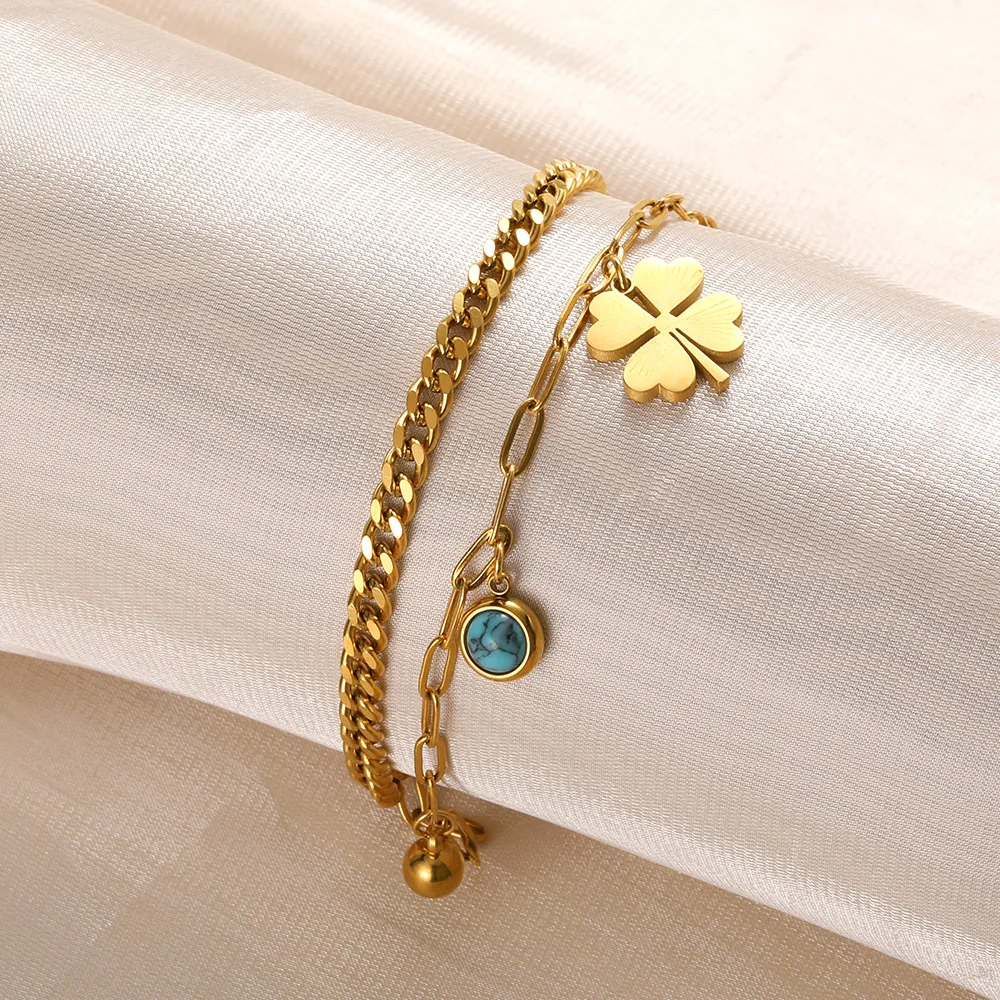 Cracked-Natural-Stone-Devil-s-Eye-Charm-Bracelet-Clover-Heart-Jewelry-Stainless-Steel-Bracelets ...