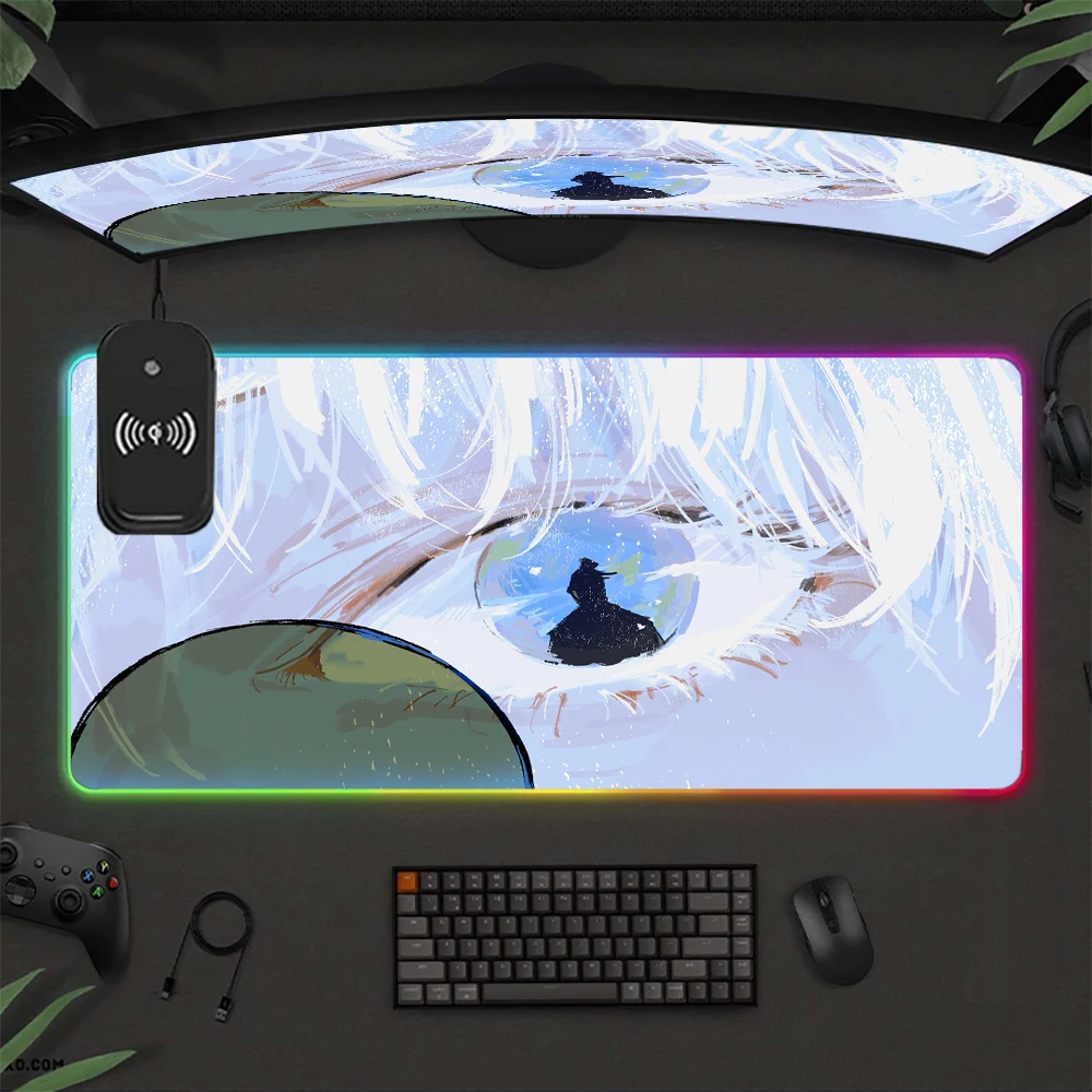 Mouse-Pad-Rgb-Wireless-Charging-Gojo-Satoru-Mousepad-Xxl-Jujutsu-Kaisen ...