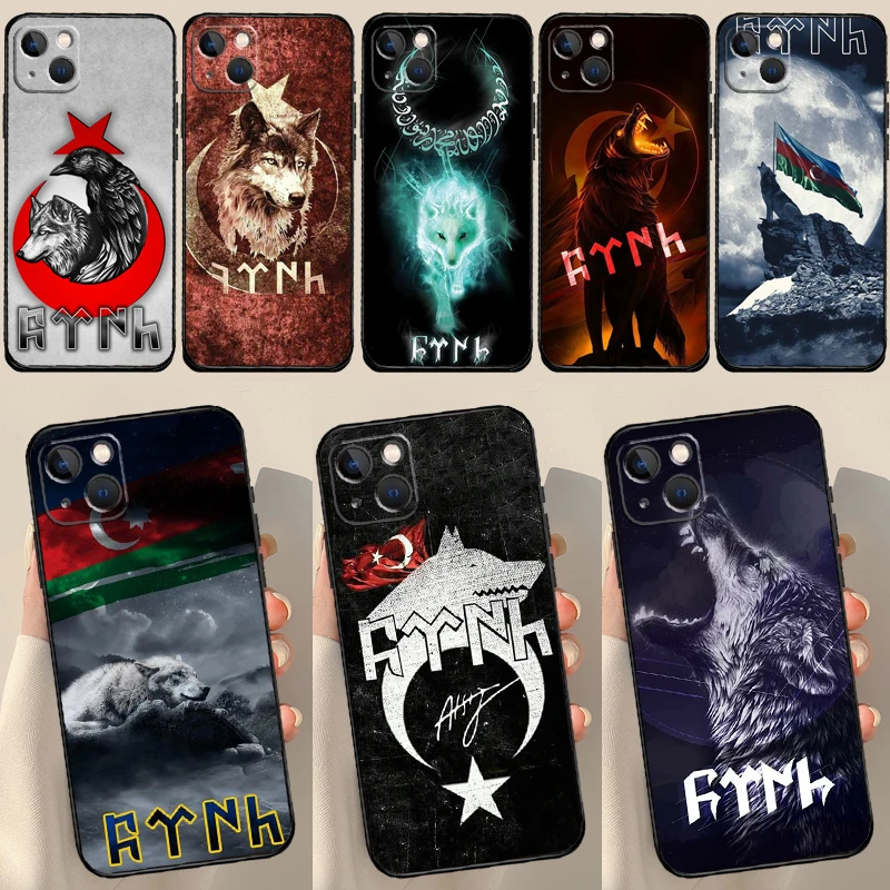 Turkish Language Bozkurt Gray Wolf Case For Iphone 13 12 14 Pro Max ...