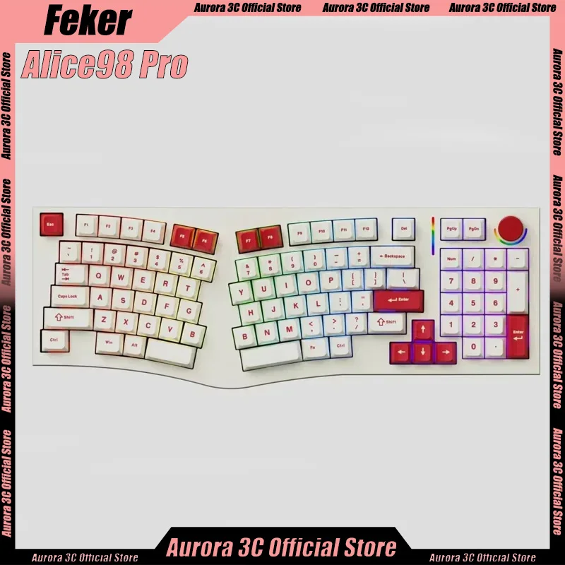 New-FEKER-Alice98Pro-3Mode-Mechanical-Keyboard-Alice-Wireless-Keyboards ...