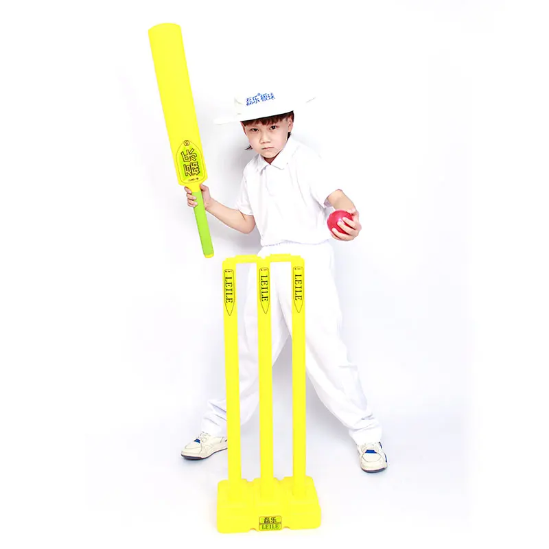 크리켓 세트 플라스틱 키트 노란색 사이즈 5 1 크리켓 배트 1 크리켓 소프트 레드 볼 1 크리켓 그루터기 1 티 1 크리켓 가방 1 개 Aliexpress