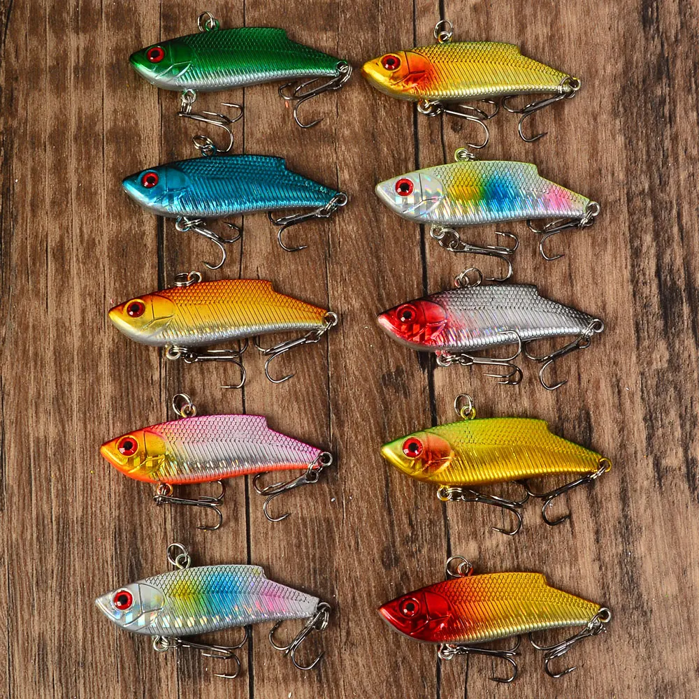 10pcs Fishing High VIB Lures Sinking Vibration Pesca Bass Fishing ...