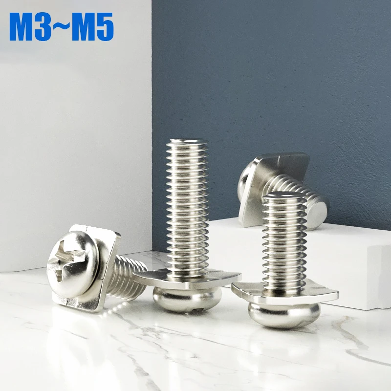 M3-M3-5-M4-M5-Nickel-Plated-Carbon-Steel-Terminal-Block-Screw-With ...