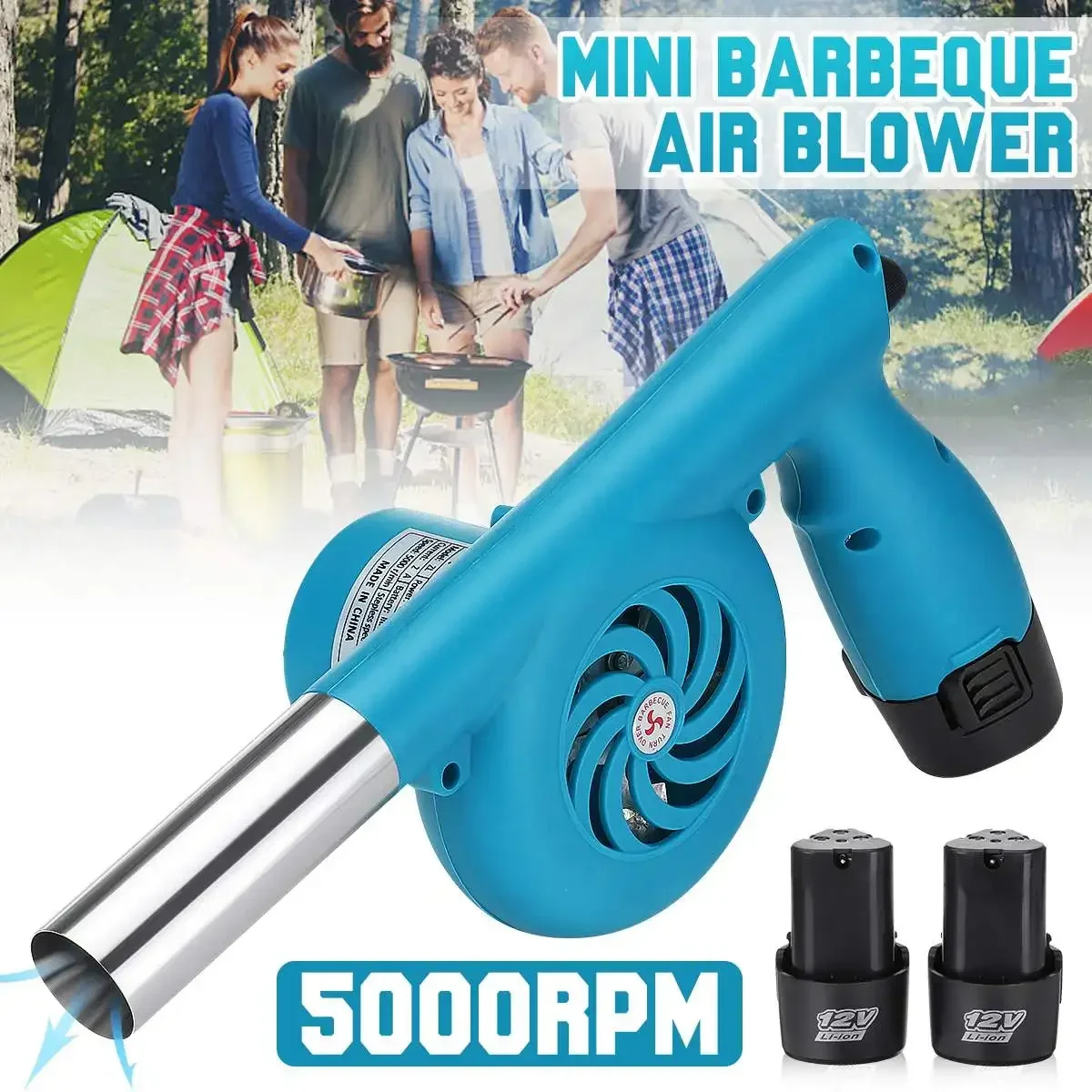 Handheld-Electricity-BBQ-Fan-Mini-Portable-Cooking-Fan-for-Outdoor-BBQ ...