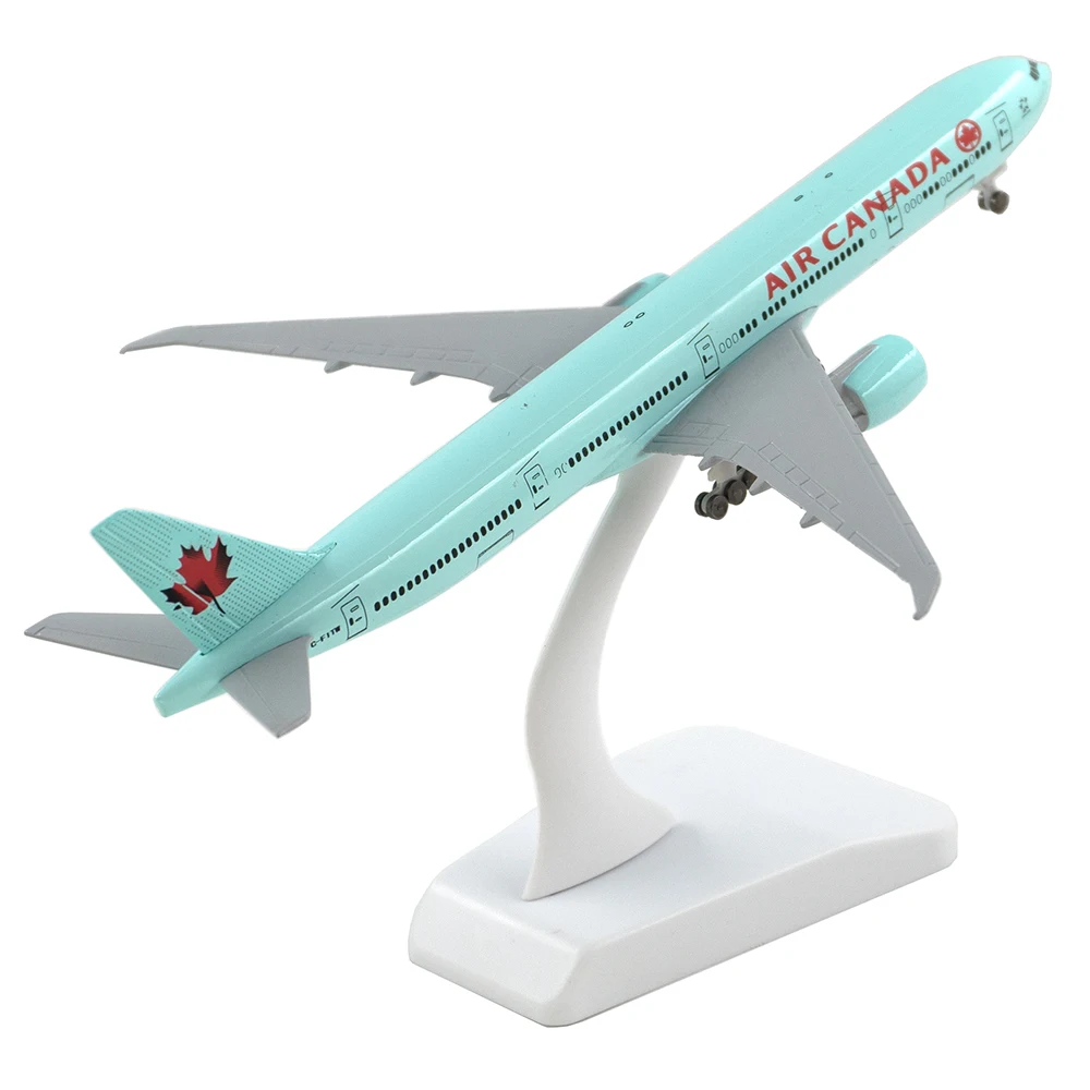 20cm-Aircraft-Boeing-777-Air-Canada-Alloy-Plane-B777-with-Wheel-Model ...