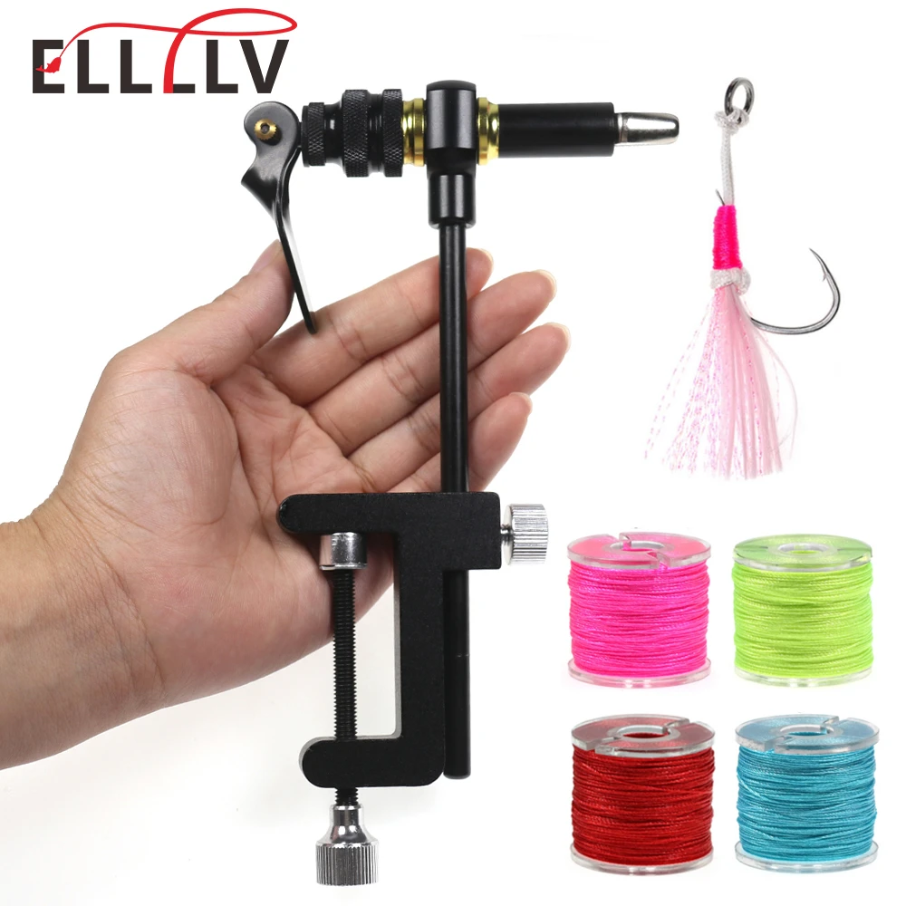 Elllv 360° Rotation Assist Hook Binding Vise/ Fly Tying C-clamp Vise ...