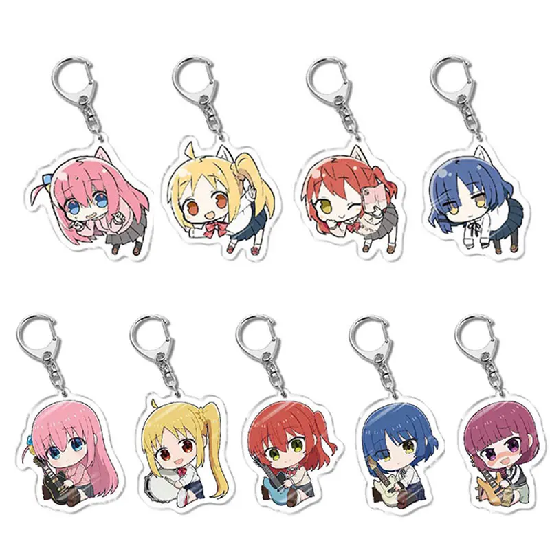 Anime BOCCHI THE ROCK! Keychain Cartoon Cosplay Keychains with pendant ...