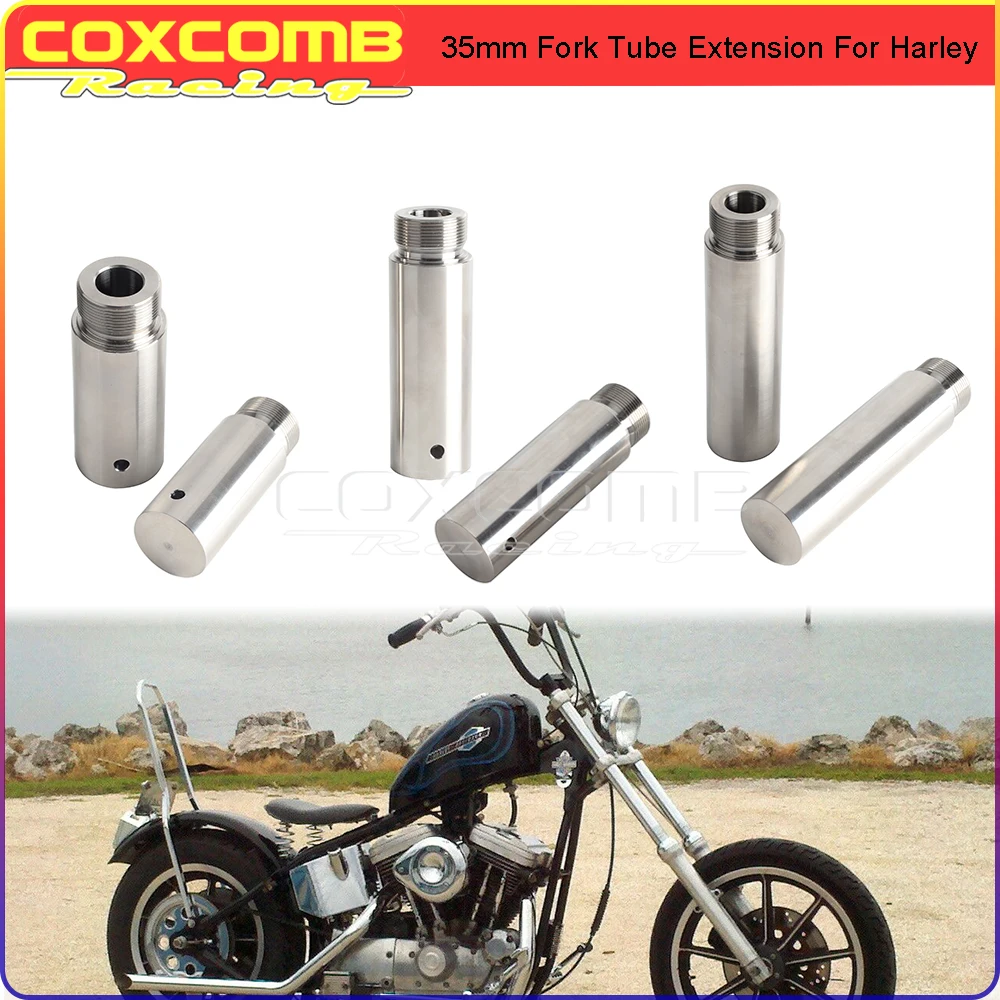 40mm-Fork-Tube-Extension-2in-3in-4in-5in-Front-Fork-Riser-For-Harley ...