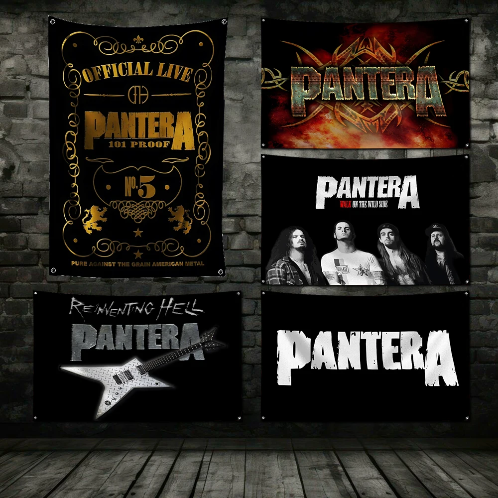 3x5-Ft-Rock-Metal-Band-P-panteras-Flag-Polyester-Digital-Printing ...