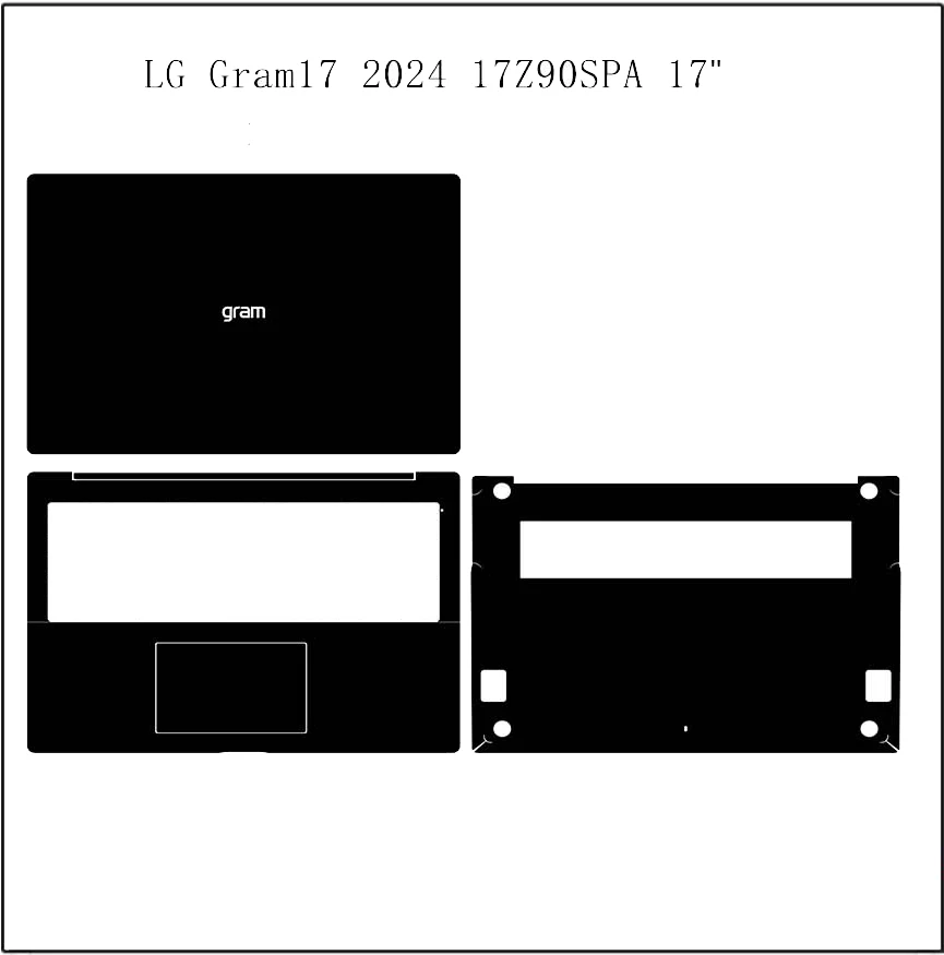 Laptop-Stickers-for-LG-Gram-17-2024-17Z90SPA-17-Laptop-Carbon-fiber ...