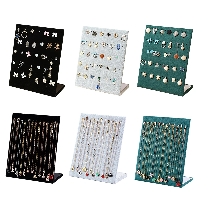 Flannel Necklace Pendant Display Stand Earring Display Board Women ...