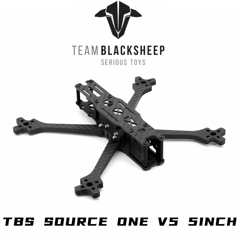 TBS-Source-One-V5-5inch-FPV-Frame-Kits-Wide-stance-X-Carbon-Fiber-for ...