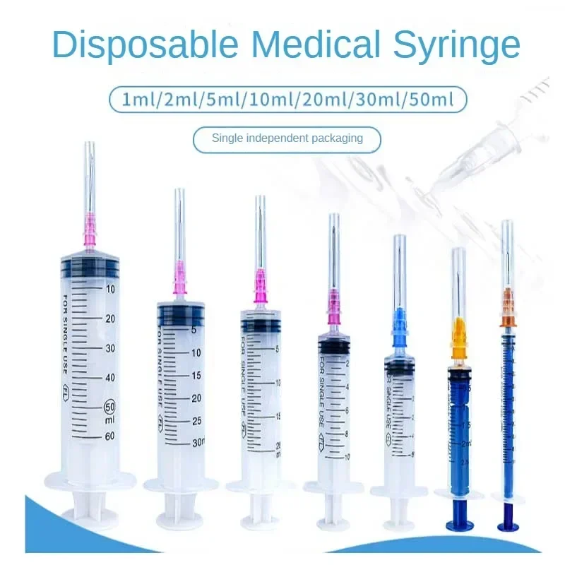 1ml 2ml Disposable Plastic Veterinary Syringe with Needles for Pet ...
