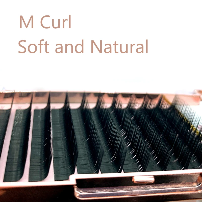 Individual-Matte-Silk-Eyelashes-Extension-M-Curl-Lashes-Suprimentos-de ...