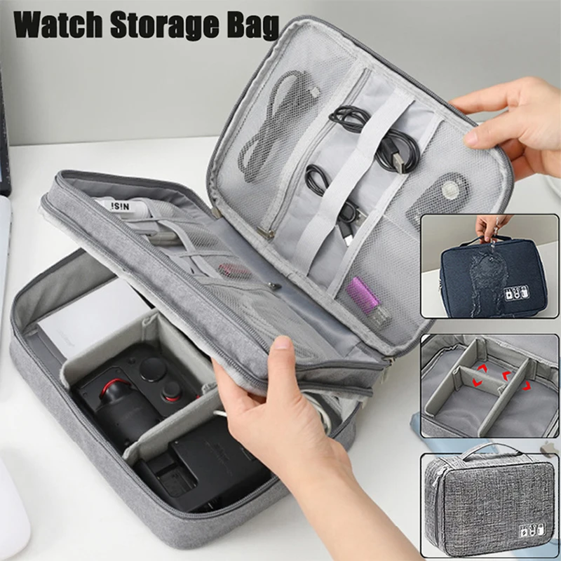 Electronics Organizer Bag Waterproof Carrying Pouch Travel Bag ...