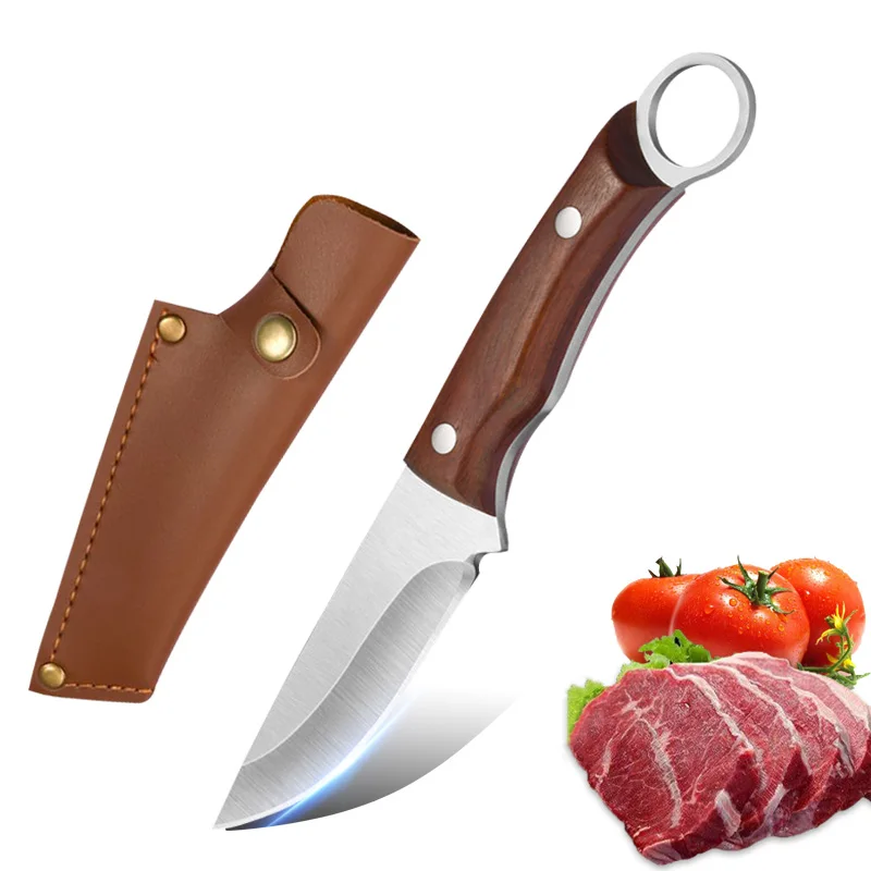 Handmade-Stainless-Steel-Kitchen-Boning-Knife-Fishing-Knife-Sharp-Meat ...