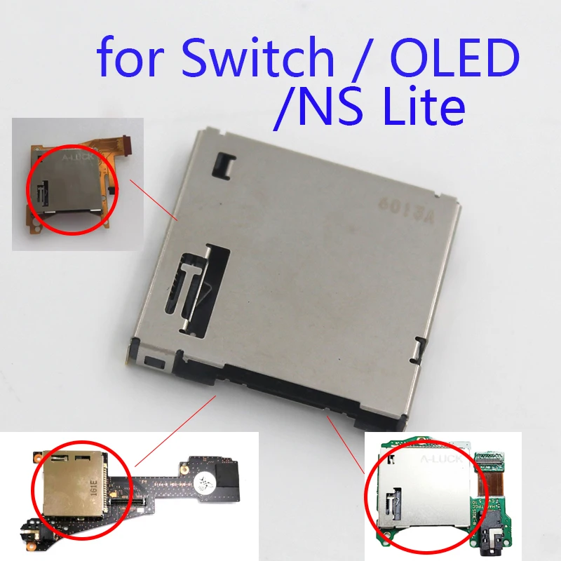 Original new Game Card Slot Socket for Nintend Switch V1 V2 NS Switch ...