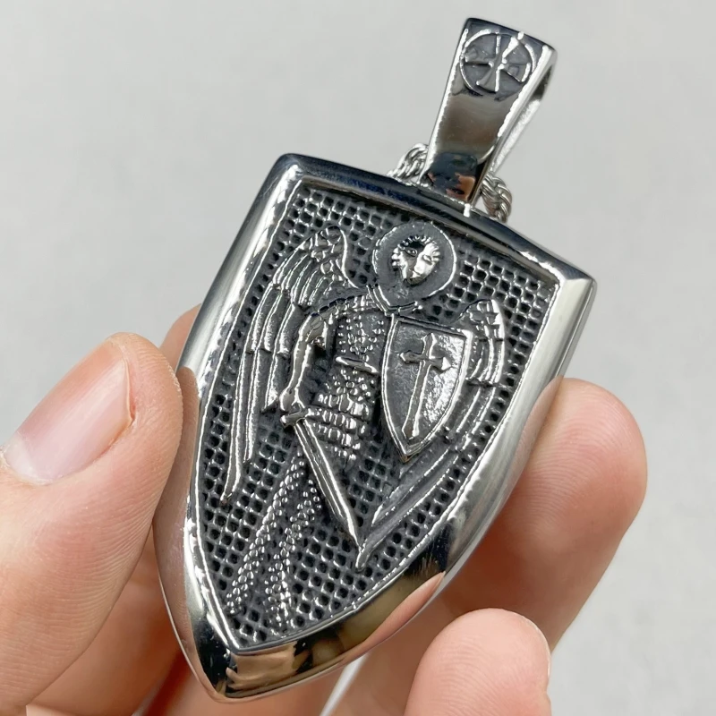 New-Classic-Knights-Templar-Cross-shield-Pendant-Necklace-for-Men-Women ...