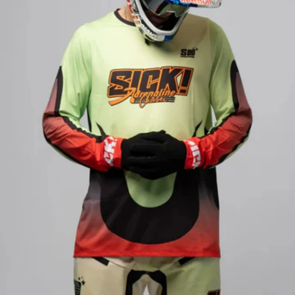 2025 SICK MTB T-Shirt Cycling Jersey Men Downhill Mountain Bike BMX Man ...