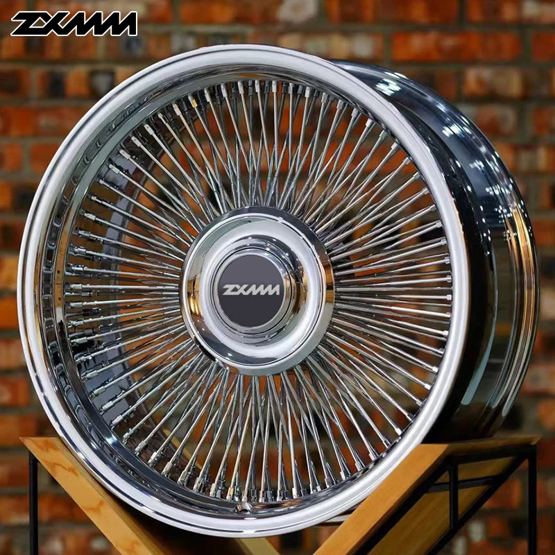 Custom-Forged-Chrome-Steel-Wire-Wheel-Rims-20-22-24-26-Inch-for ...