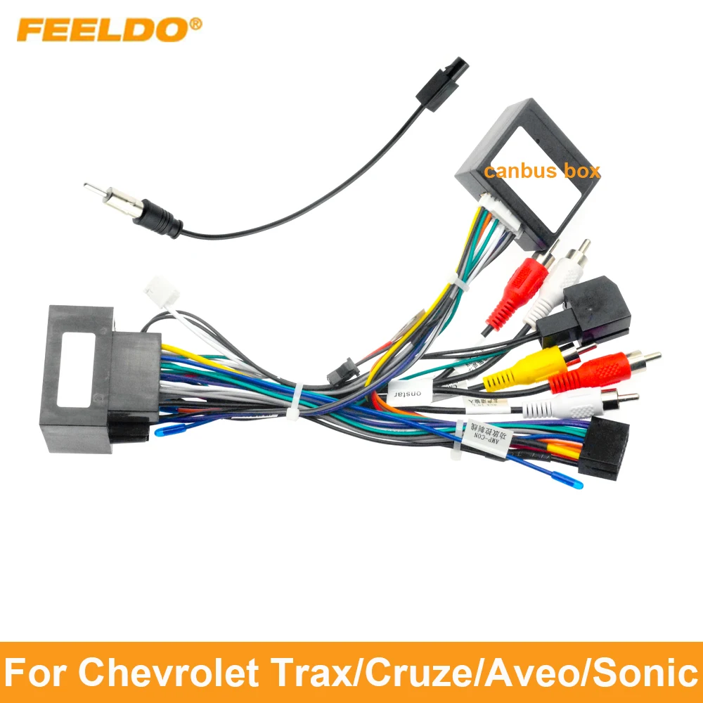 FEELDO-Car-16pin-Audio-Wiring-Harness-With-Reaview-Wire-For-Chevrolet ...