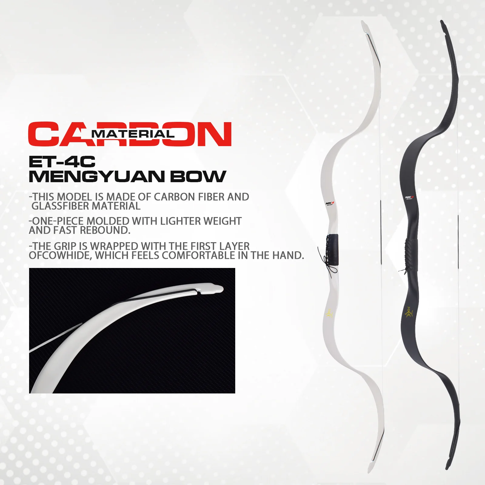 Archery-Meng-Yuan-ET-4C-48-Inch-Traditional-Bow-16-46-LBS-Recurve-Bows ...