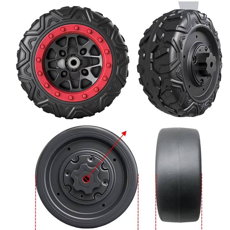 21CM/25CM/30CM,8/10/12in EVA Solid Rubber Alligator Tire for Kids ...