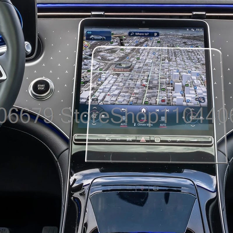Tempered Glass Screen Protector For Mercedes-Benz EQS SUV 2023 Car ...