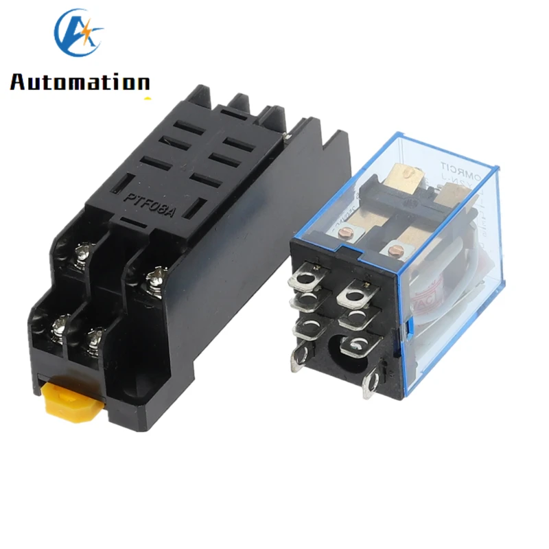 220/240v Ac 10a 8pin Coil Power Relay Dpdt Ly2nj Hh62p Hhc68a-2z With ...
