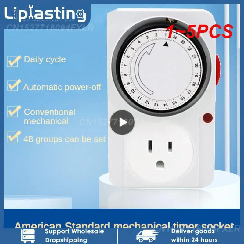 1-5PCS-Hour-Cyclic-Timer-Switch-Kitchen-Timer-Outlet-Loop-Universal ...