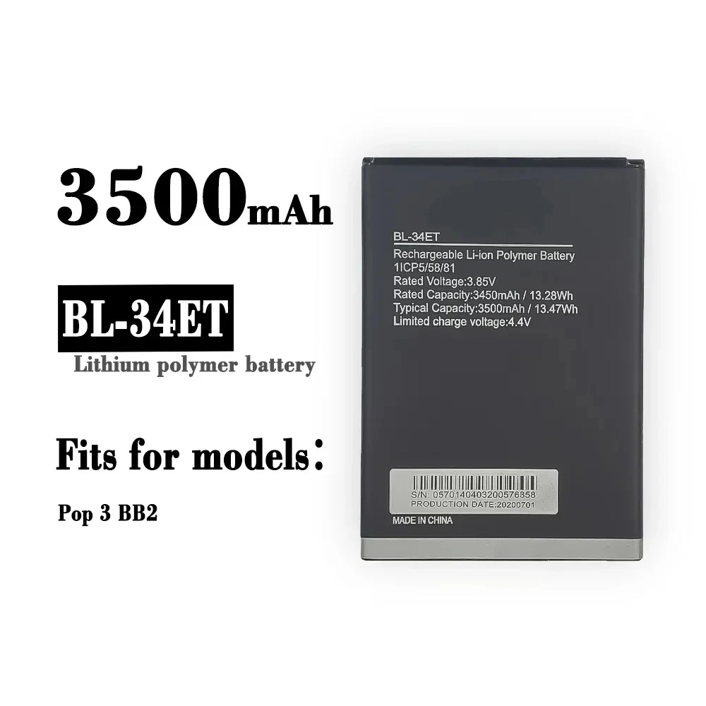 Original-New-BL-34ET-High-Quality-Mobile-Phone-Battery-For-Tecno-Pop-3 ...