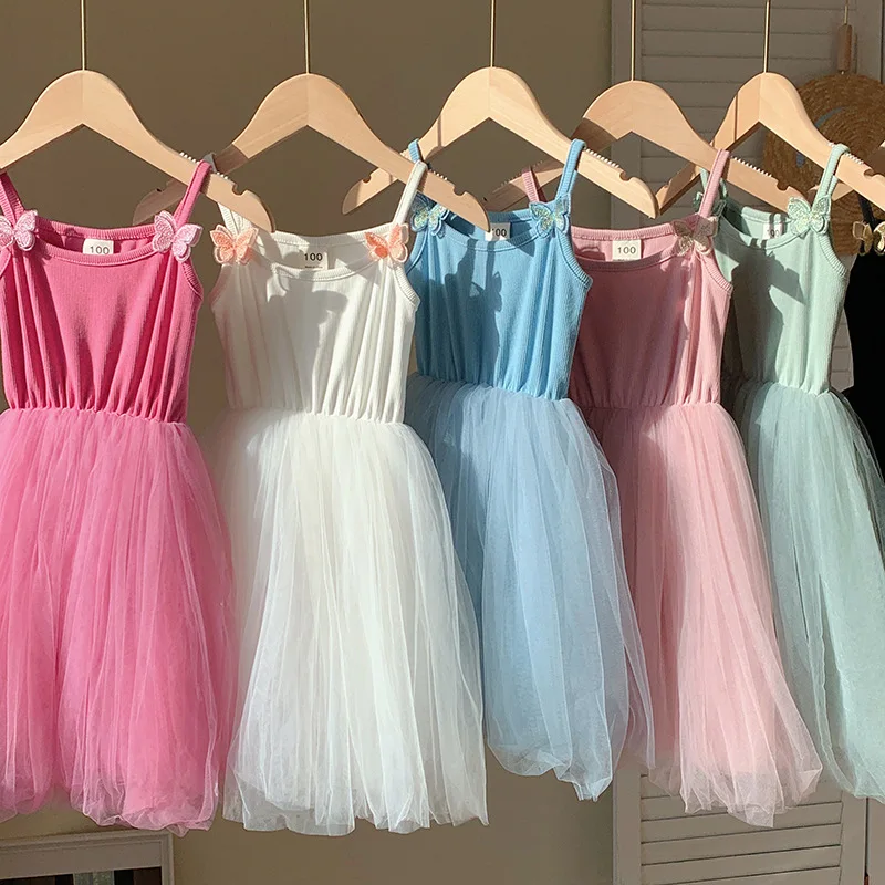 2-8T Toddler Kid Baby Girl Clothes Summer Sleeveless Bow Infant Girl ...