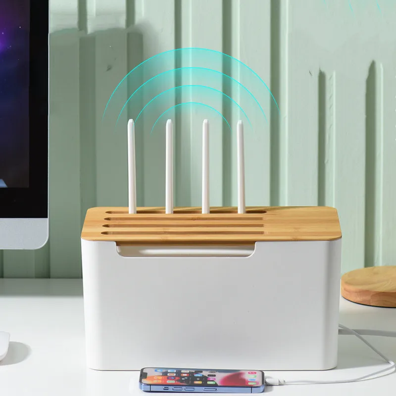 Router-Armazenamento-Caixa-Wire-Cable-Case-Organizador-Tomada-Wireless ...