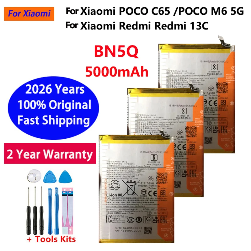 2026 años 100% Original BN5Q para Xiaomi Redmi 12C / Redmi 13C ...